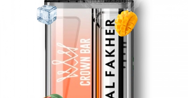 Al Fakher crown bar Disposable (9000 puffs) mango ice - in saudi arabia