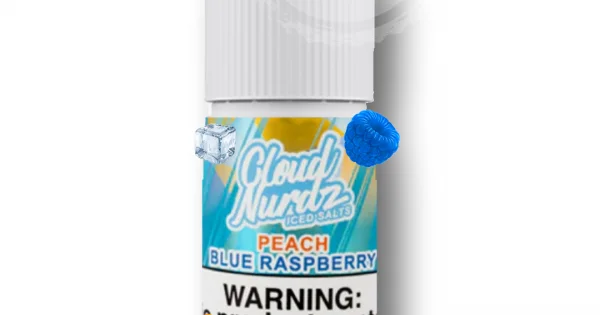 Cloud Nurdz Iced Blue Raspberry Peach 30ml - in saudi arabia