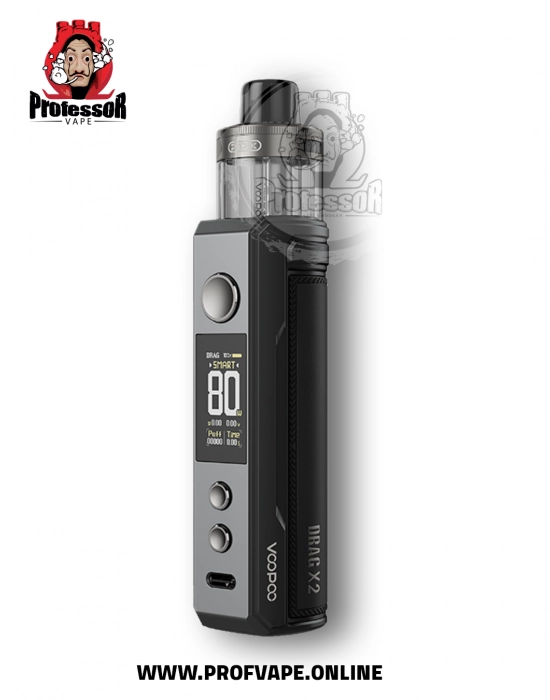 Voopoo Drag X2 full Kit grey metal - in saudi arabia