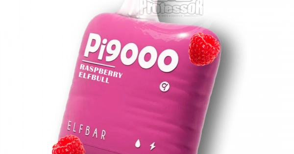 Elf bar Disposable (9000 puffs) raspberry elfbull - in saudi arabia