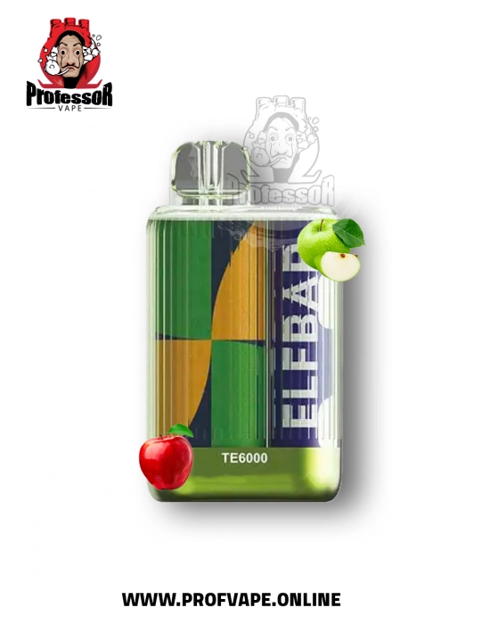 Elf bar Disposable (6000 puffs) double apple - in saudi arabia