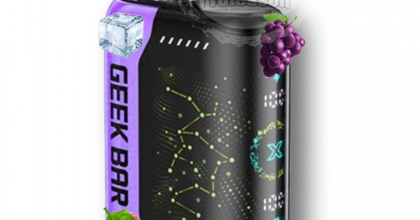 Geek bar Disposable (25000 puffs) grape raspberry ice - in saudi arabia