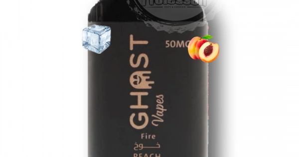 Ghost vape Disposable (5000 puffs) peach ice - in saudi arabia