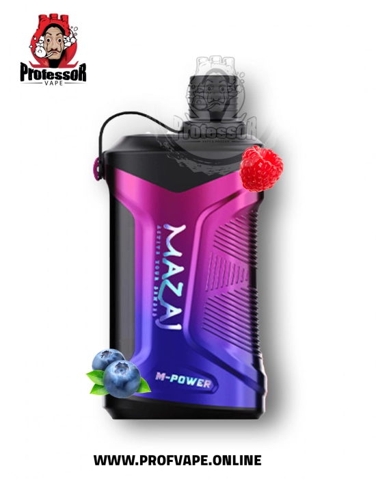 mazaj m power Disposable (20000 puffs) blueberry raspberry - in saudi ...