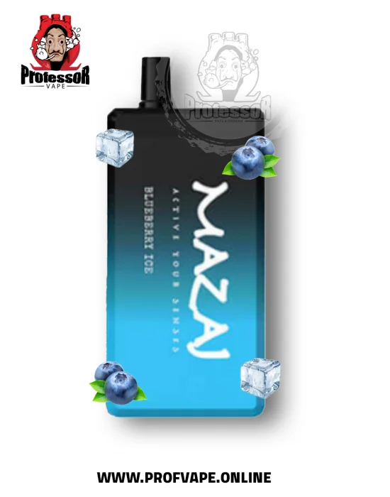 Mazaj Disposable (6500 puffs) blueberry ice - in saudi arabia
