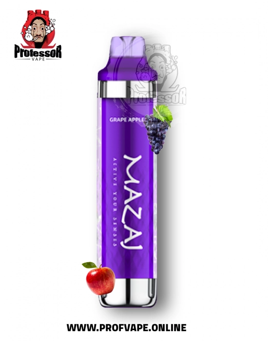 Mazaj black Disposable (8000 puffs) grape apple - in saudi arabia