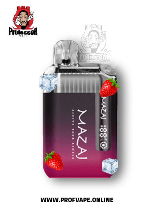 mazaj infinity X Disposable (9000 puffs) strawberry ice - in saudi arabia