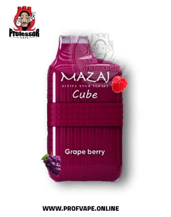 Mazaj cube Disposable (6000 puffs) grape berry - in saudi arabia
