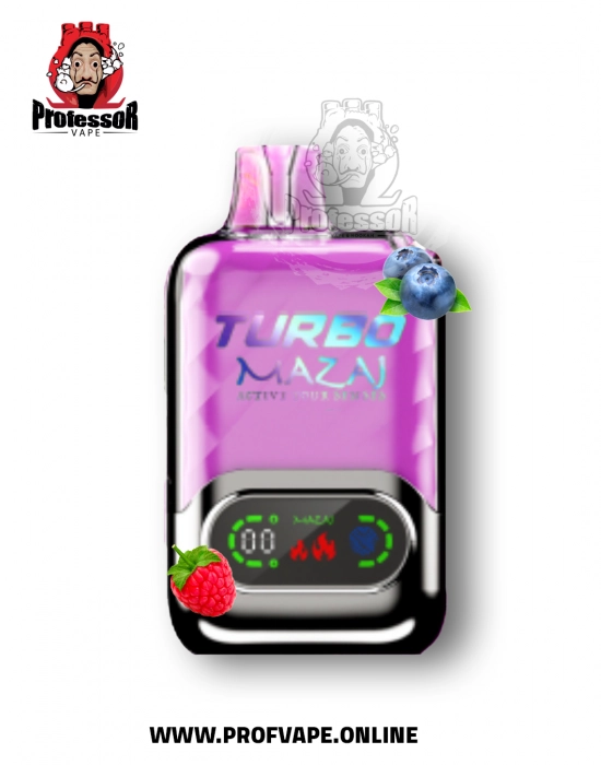 mazaj turbo Disposable (15000 puffs) berry raspberry - in saudi arabia