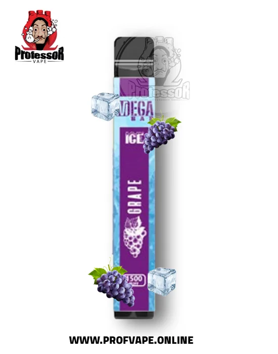 Mega Bar Disposable (1500 puffs) grape ice - in saudi arabia
