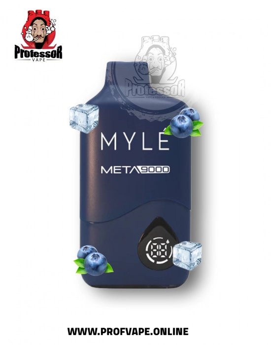 Myle meta Disposable (9000 puffs) blueberry ice - in saudi arabia