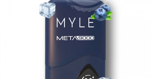 Myle meta Disposable (9000 puffs) blueberry ice - in saudi arabia