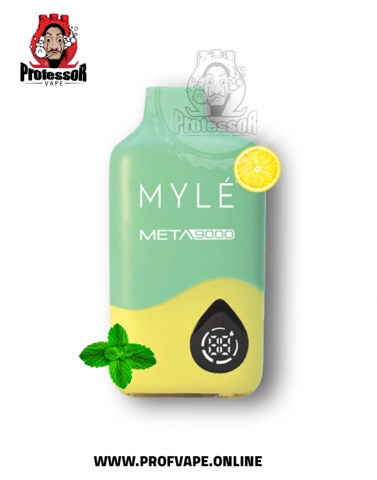 Myle meta Disposable (9000 puffs) lemon mint - in saudi arabia