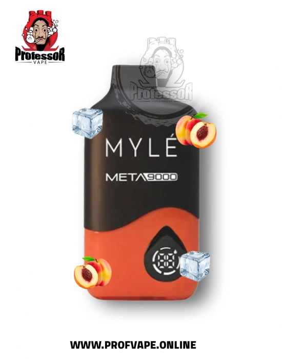 Myle meta Disposable (9000 puffs) peach ice - in saudi arabia