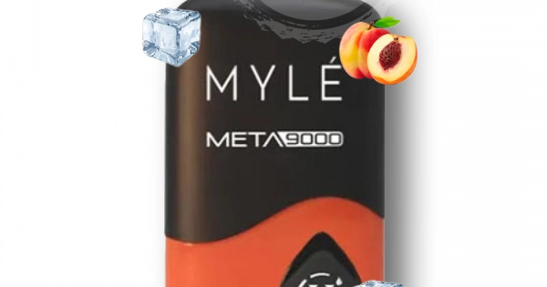 Myle meta Disposable (9000 puffs) peach ice - in saudi arabia
