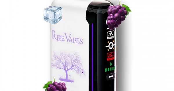 Ripe Vapes Disposable (20000puffs) grape ice - in saudi arabia